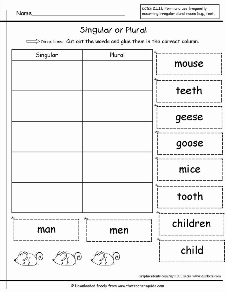 Irregular Plural Nouns Worksheet - Download Free Printable Templates