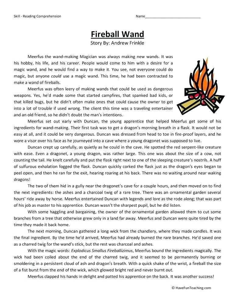 Reading Comprehension Worksheets Pdf - Download Free Printable Templates