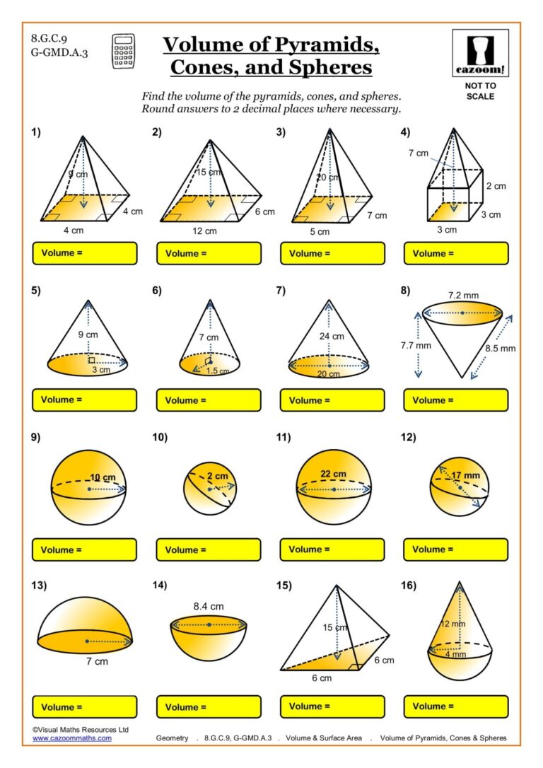 Grade 8 Maths Worksheets With Answers Pdf - Download Free Printable ...