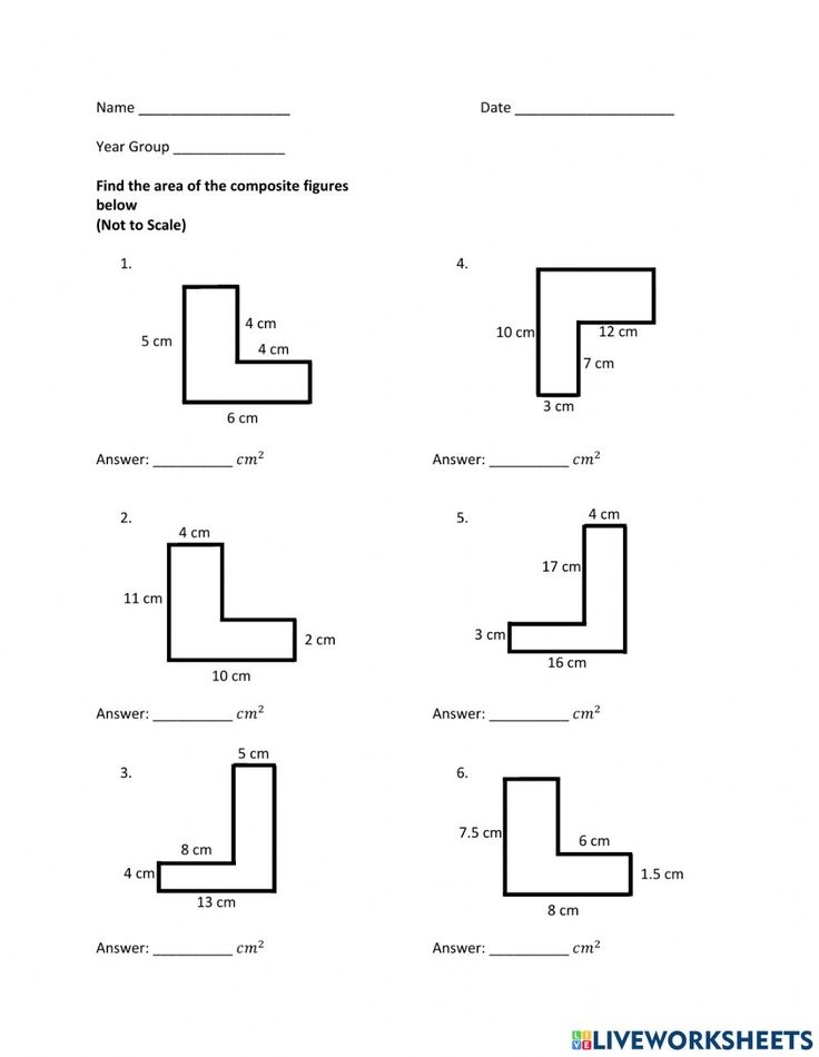 Area Of Composite Figures Worksheet - Download Free Printable Templates