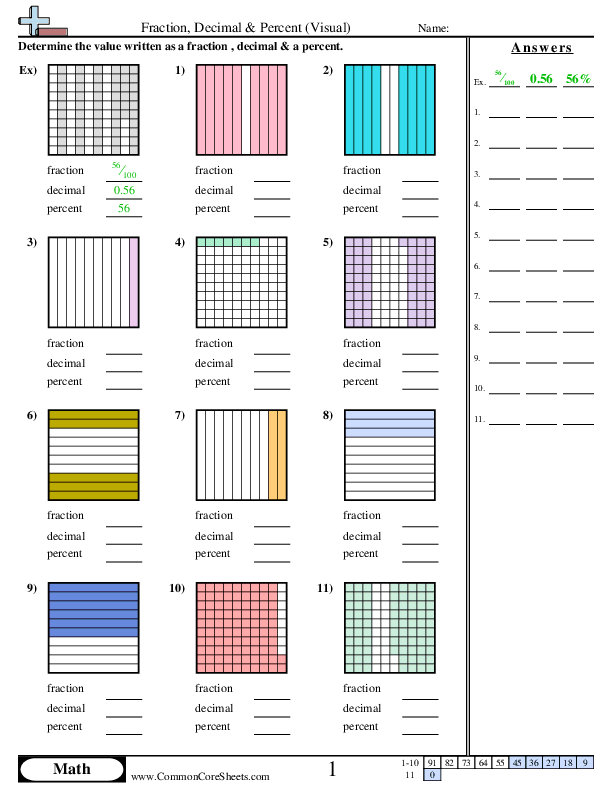 Fraction To Decimal Worksheet - Download Free Printable Templates