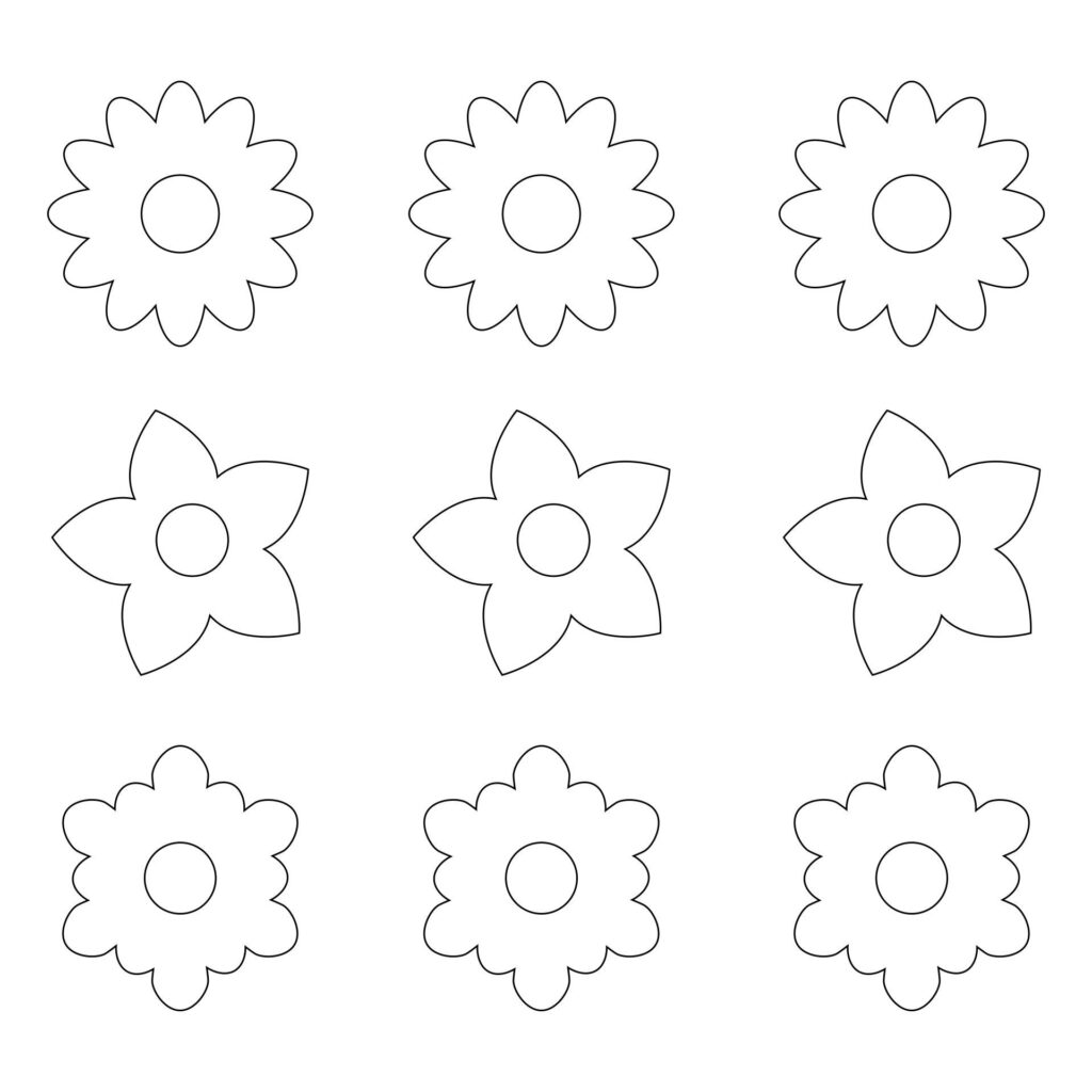 Flower Templates Free Printable - Download Free Printable Templates
