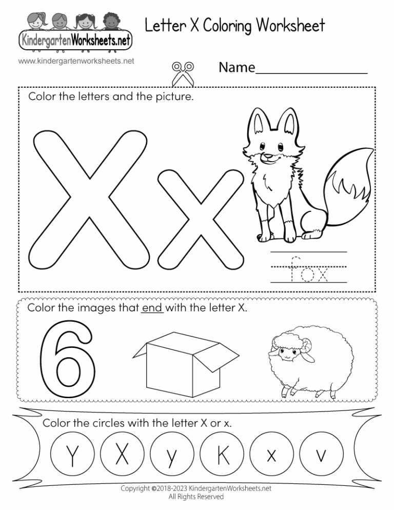 Letter Worksheets For Kindergarten - Download Free Printable Templates