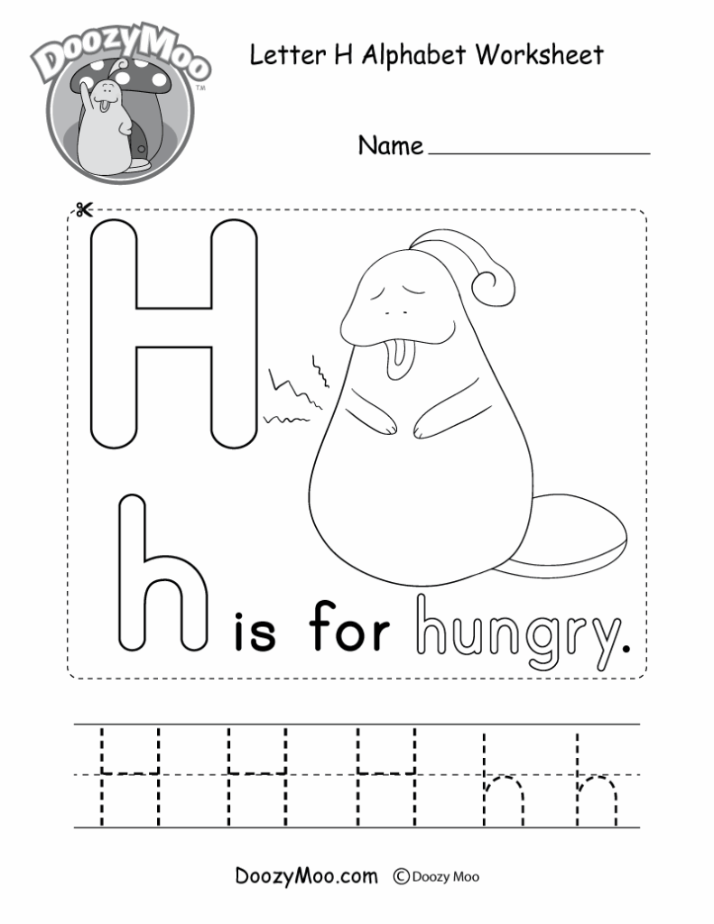 Letter H Worksheet - Download Free Printable Templates