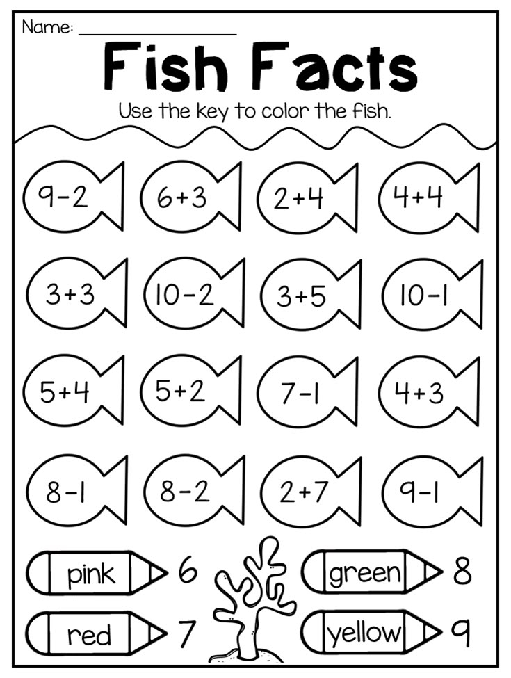 Math In Kindergarten Worksheets - Download Free Printable Templates