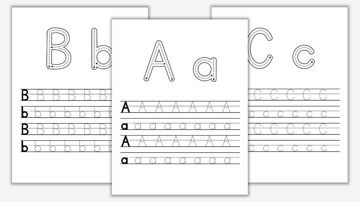 Free Printable Alphabet Worksheets - Download Free Printable Templates
