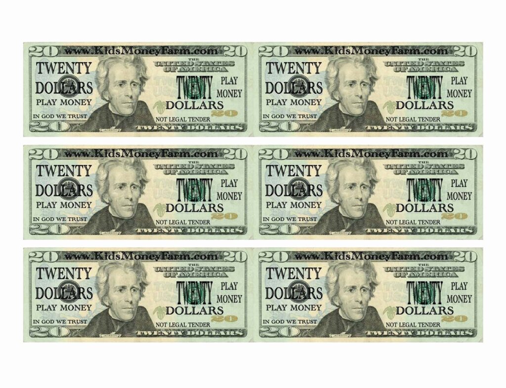 Free Printable Fake Money Template - Download Free Printable Templates