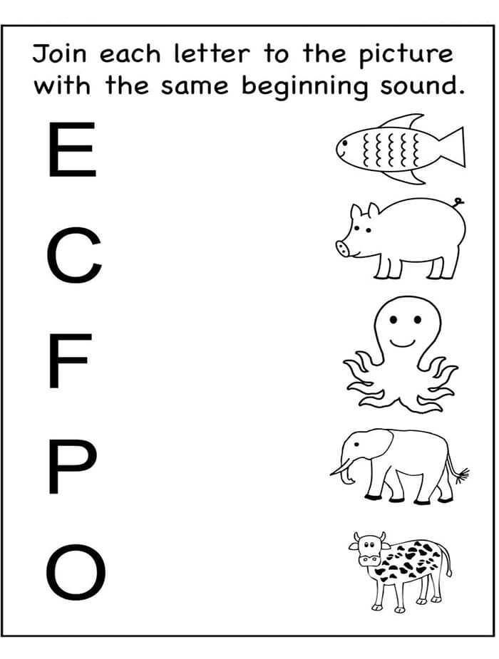 Nursery Worksheets English - Download Free Printable Templates
