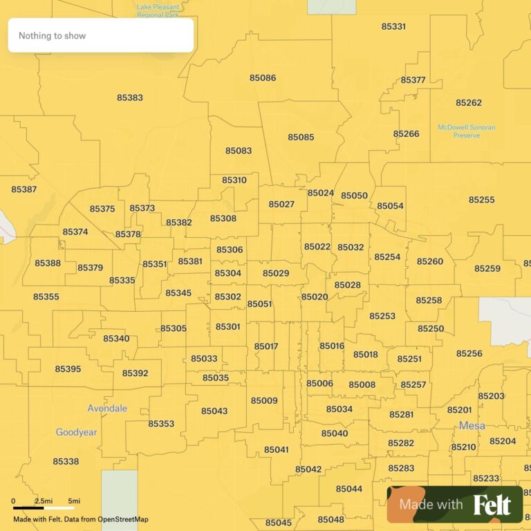 Printable Arizona Zip Code Map - Download Free Printable Templates